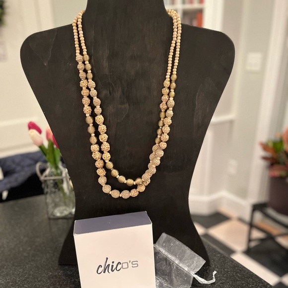 Chico's | Jewelry | Nwt Chicos Long Beaded Necklace | Poshmark